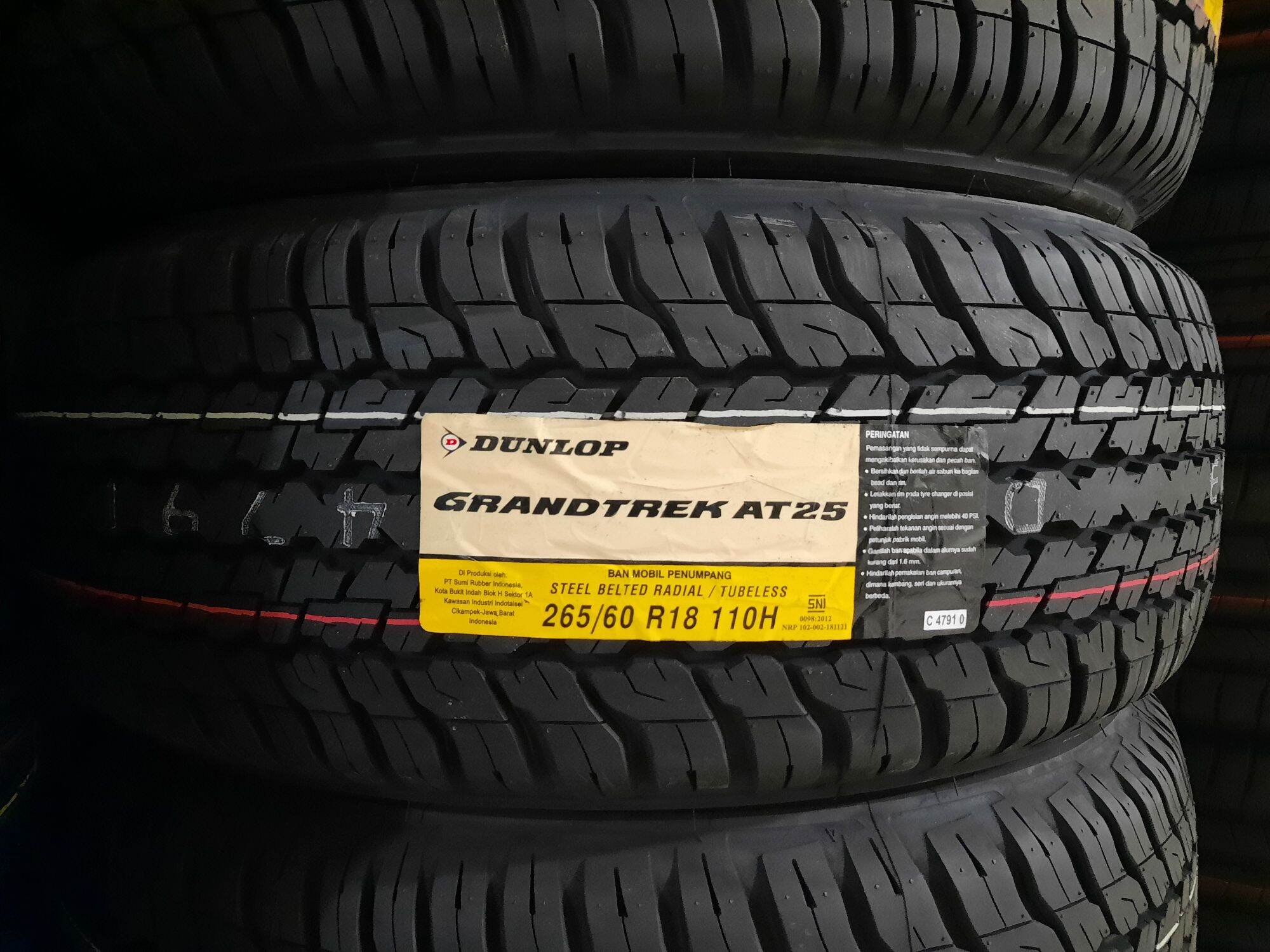 Ban Dunlop AT25 265/60/R18 Oem All new Pajero Sport | Lazada Indonesia