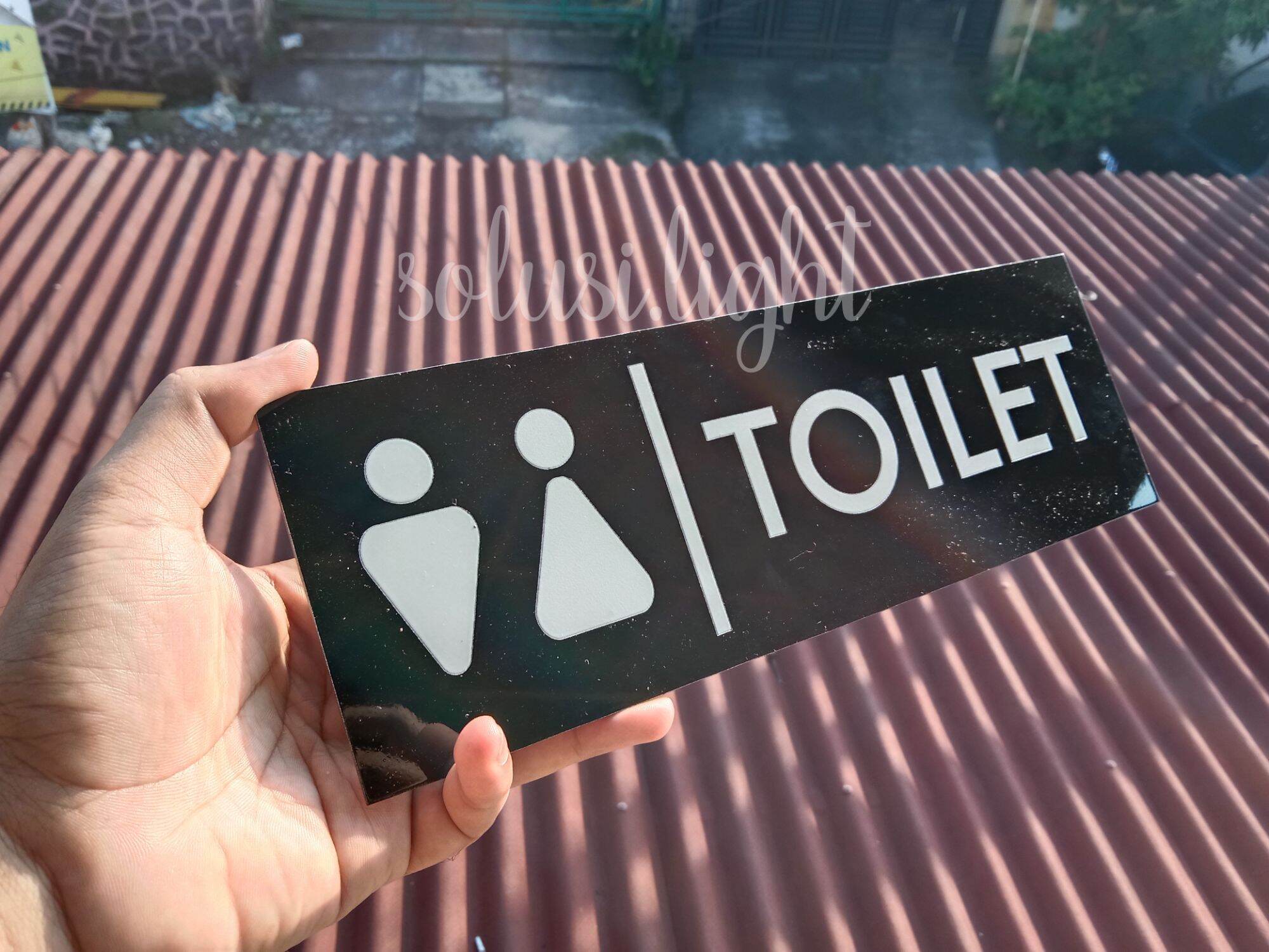 Sign Board TOILET Akrilik Sign - Tulisan TOILET Akrilik - Logo Toilet ...
