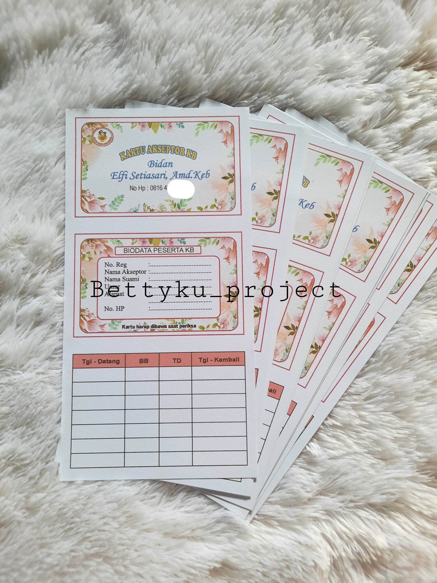 KARTU KB 3 LIPAT ( 100 PCS) KARTU AKSEPTOR KB | Lazada Indonesia