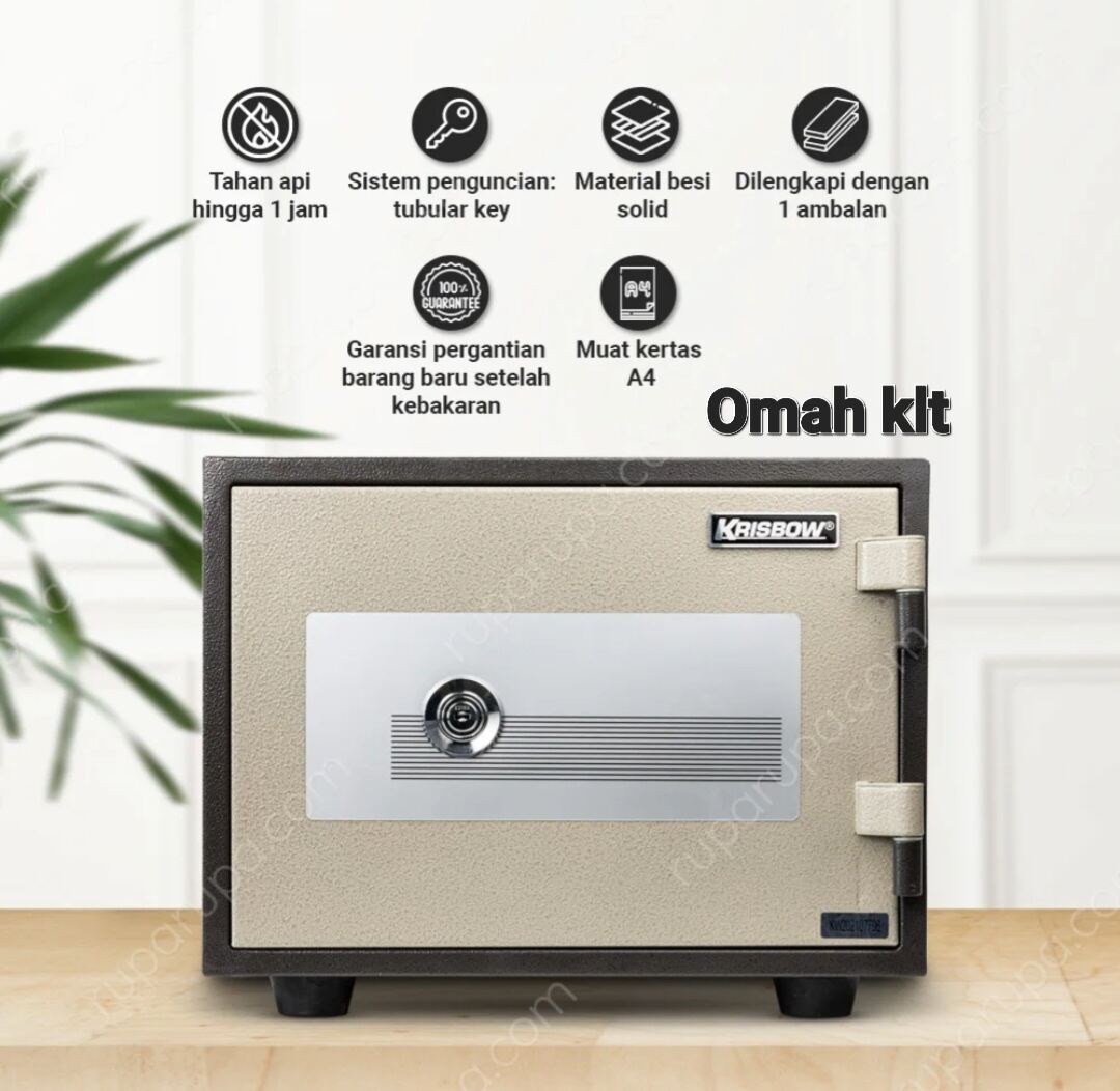 brangkas brankas krisbow berangkas anti api fire safe tahan api 12L ...