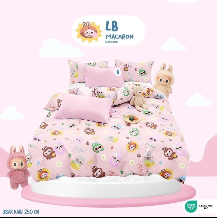 Sprei labubu / labubu viral / sprei motif labubu / kartun Labubu ...