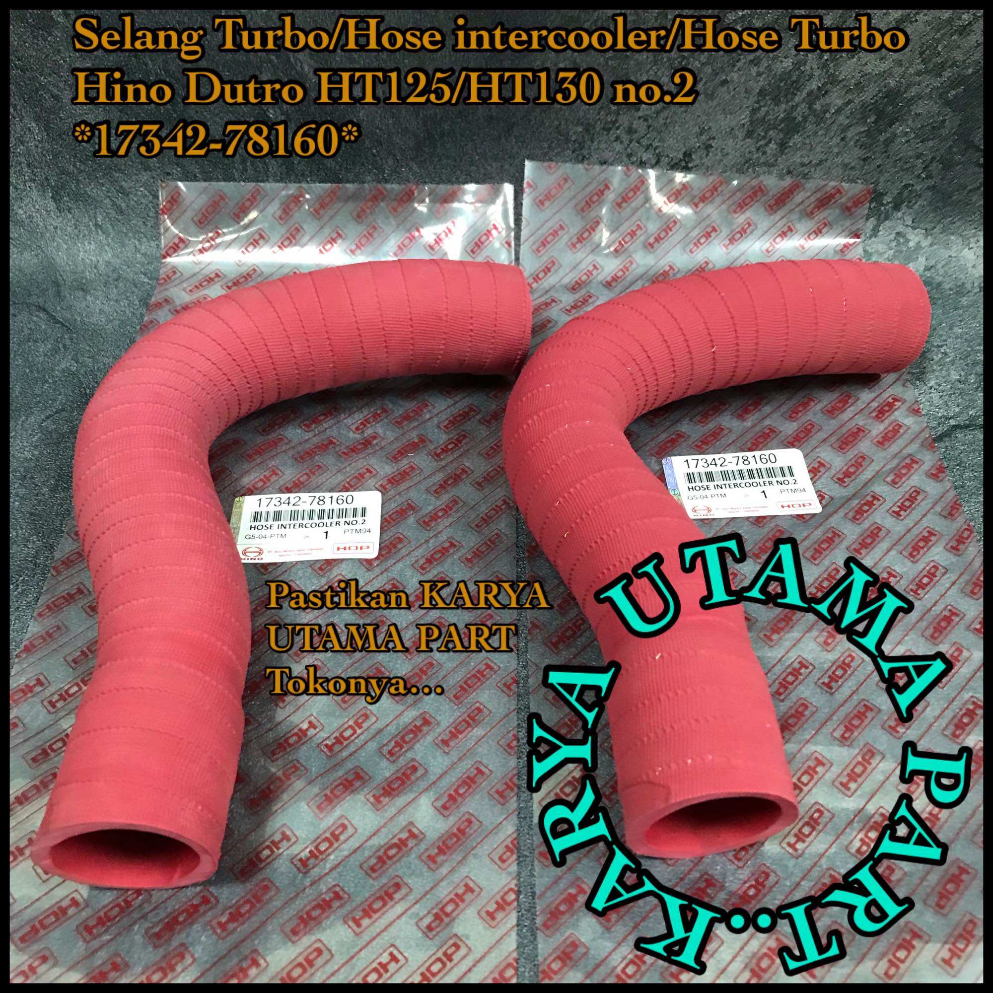 Selang turbo/Hose intercooler/Hose turbo No.2 Hino dutro HT125/HT130 ...