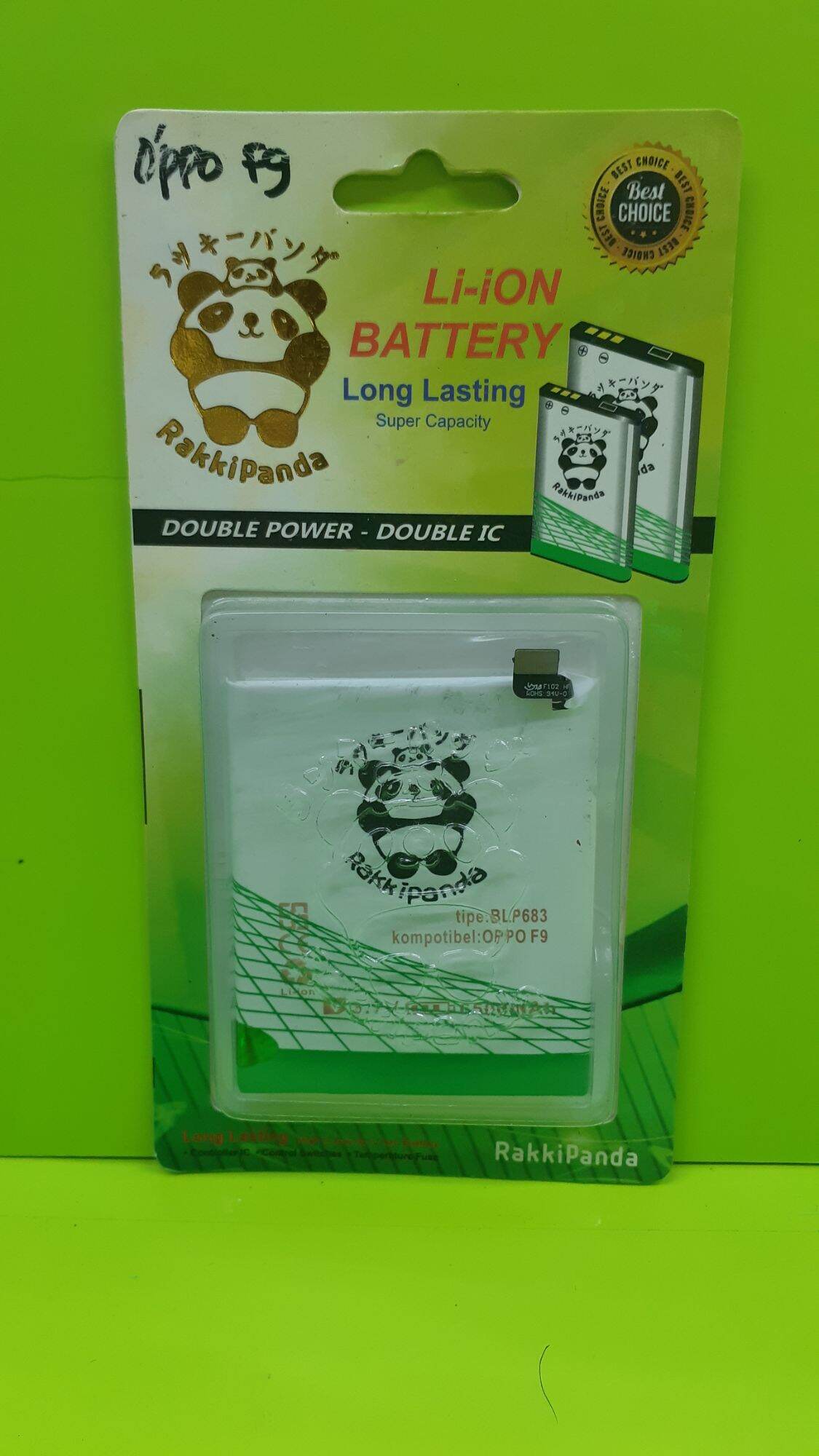 Baterai / batre Dobelpower Rakki panda oppo f9 BLp683 capacity:6500mAh ...