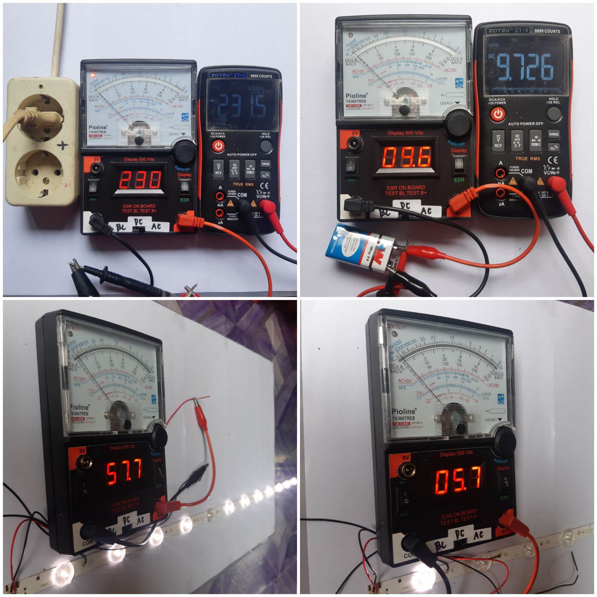 gabungan esr analog dan tester led backlight | Lazada Indonesia