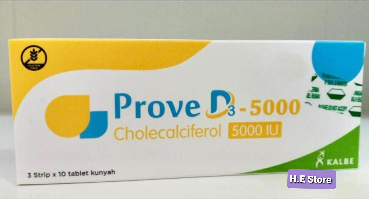 Prove D3 5000 IU chewable box isi 30 tablet | Lazada Indonesia