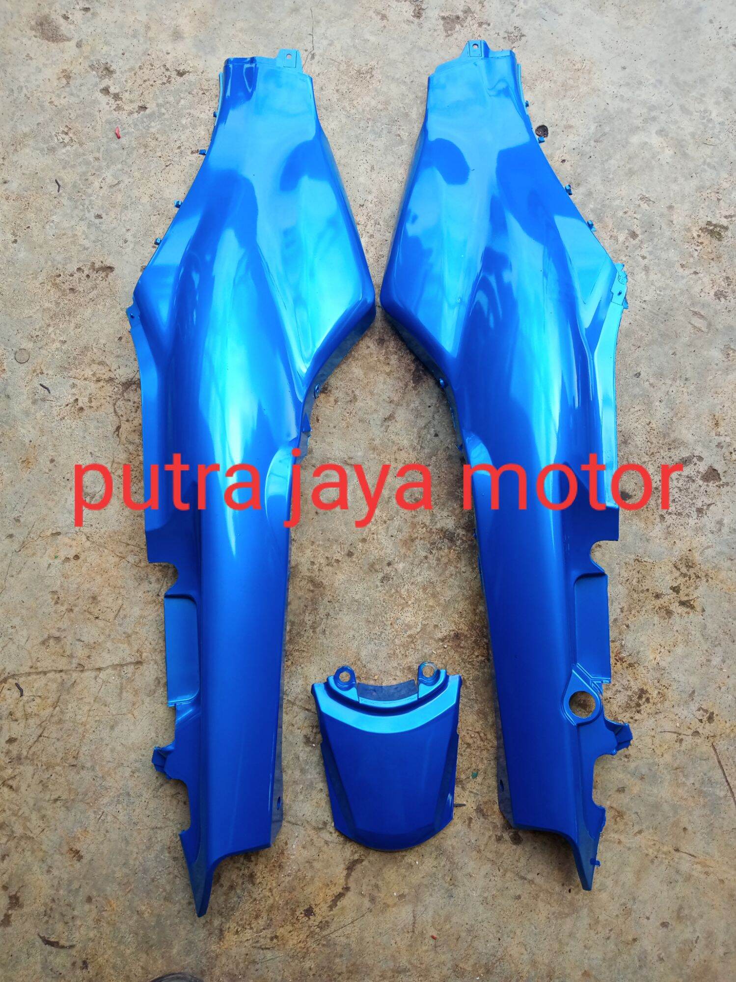 cover body belakang Shogun R 110 warna biru | Lazada Indonesia
