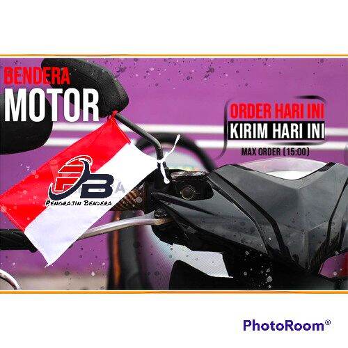 BENDERA BUAT DI MOTOR PLUS TIANG/BENDERA MERAH PUTIH | Lazada Indonesia