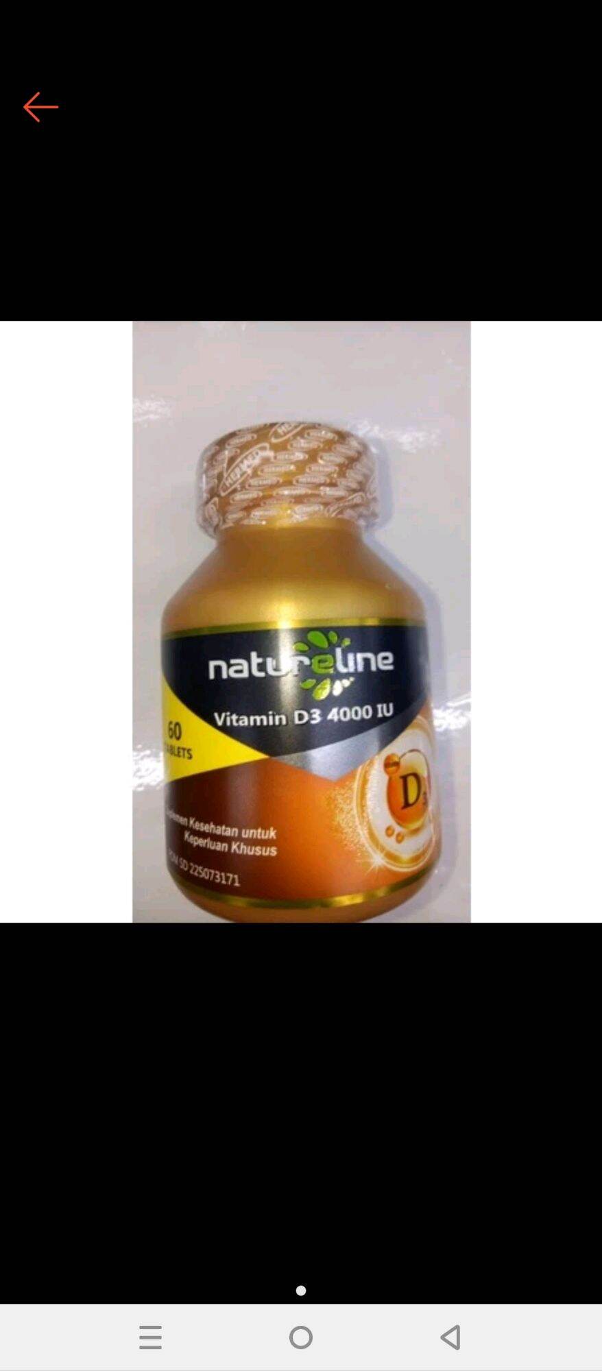 Natureline vitamin D3 4000 iu 60s | Lazada Indonesia