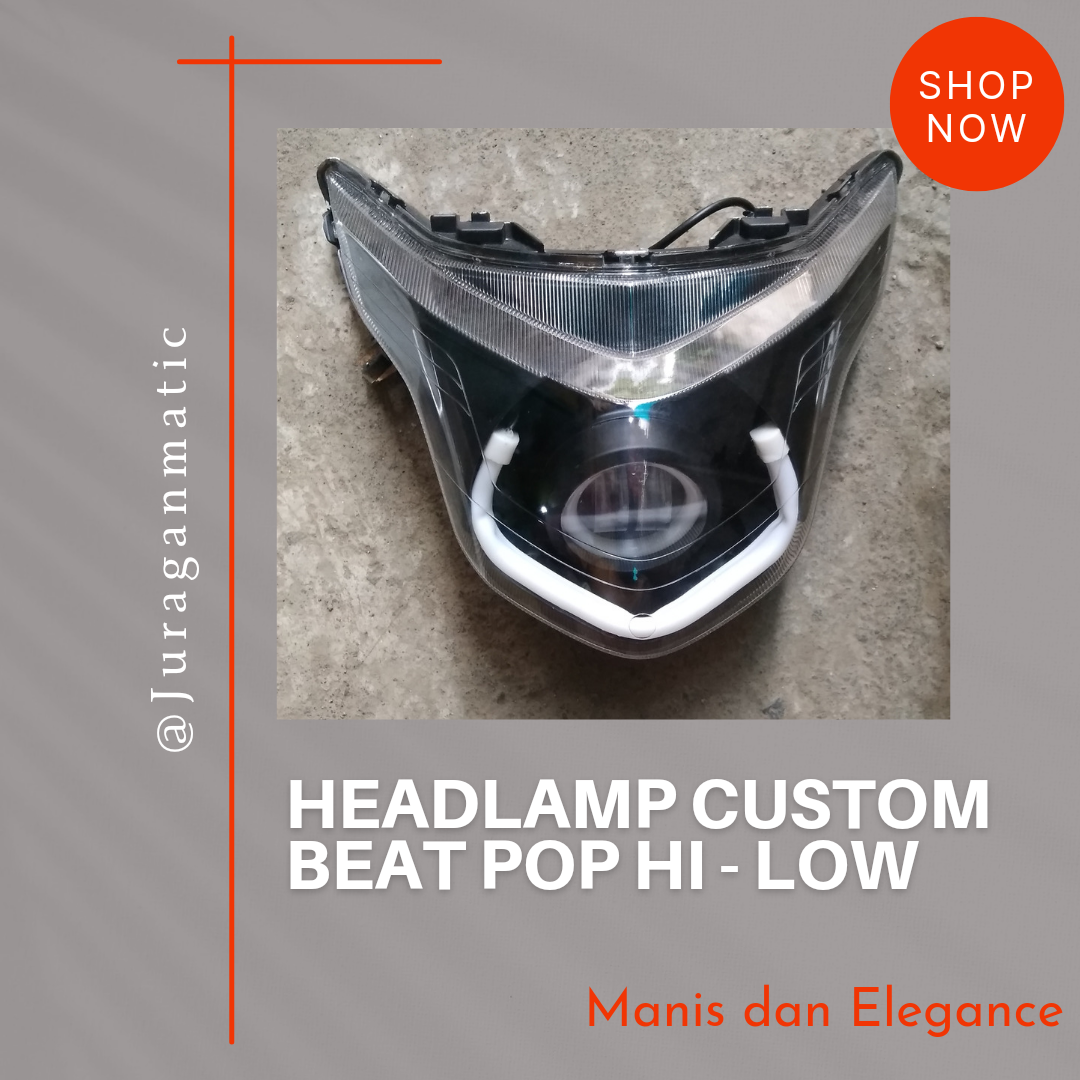 headlamp custom honda beat pop daymaker | Lazada Indonesia