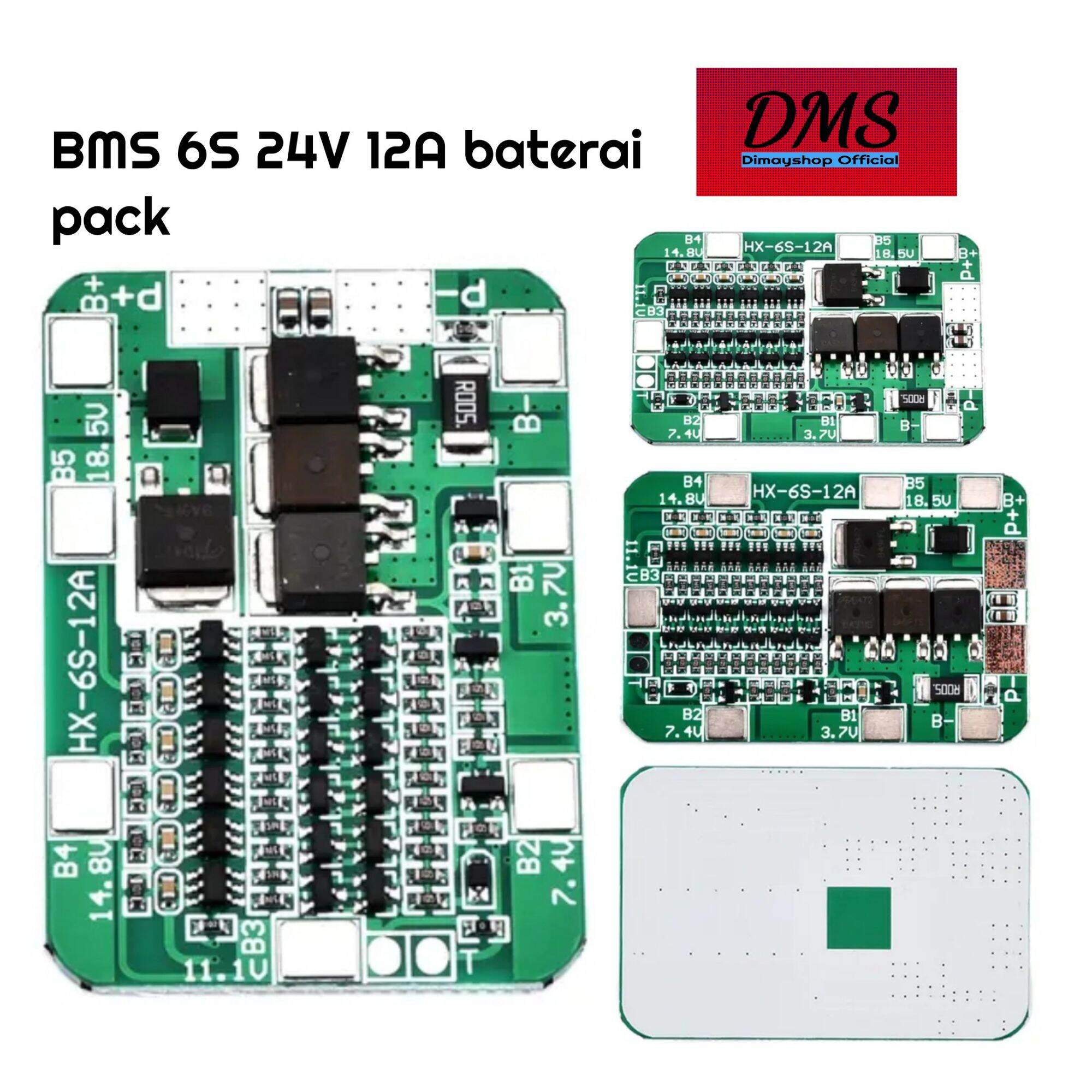 Modul BMS 6S 24V 15A atau 12A Batterai Lithium Pack | Lazada Indonesia