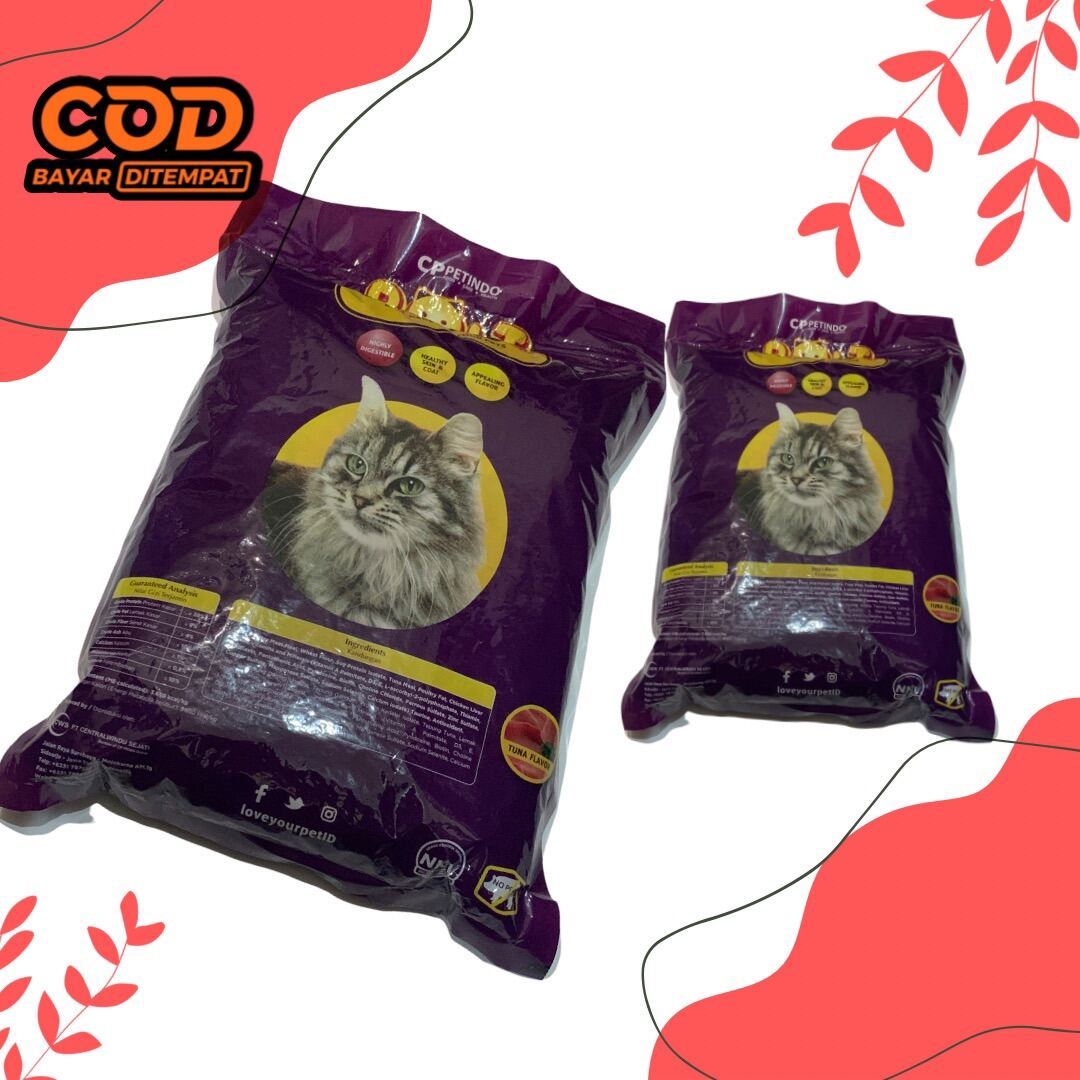 Makanan kucing 1Kg BOLT / bolt makanan kucing 1kg / Pakan kucing Kering ...