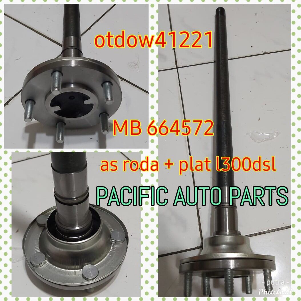 rear axle as roda belakang stik as + plat mitsubishi L300 diesel ...