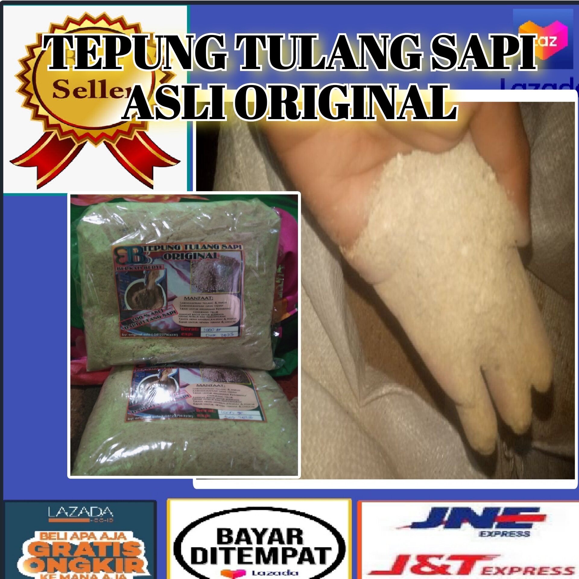 tepung tulang sapi asli original 1000 gr/tepung tulang sapi original ...