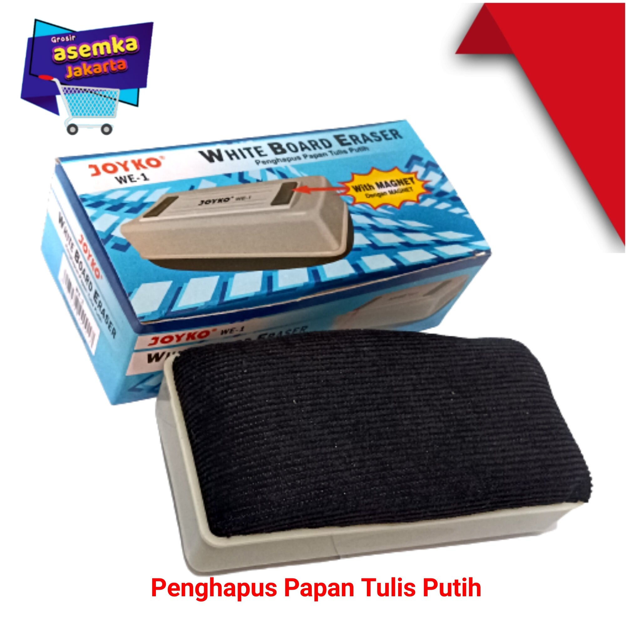 Whiteboard Eraser Penghapus Papan Tulis Putih Joyko WE-1 Magnet Satuan ...