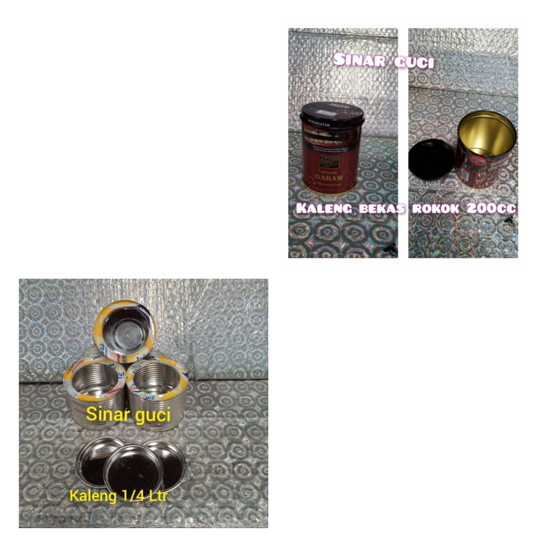 Kaleng Kosong Kaleng Bekas Ukuran 1/4 Ltr | Lazada Indonesia