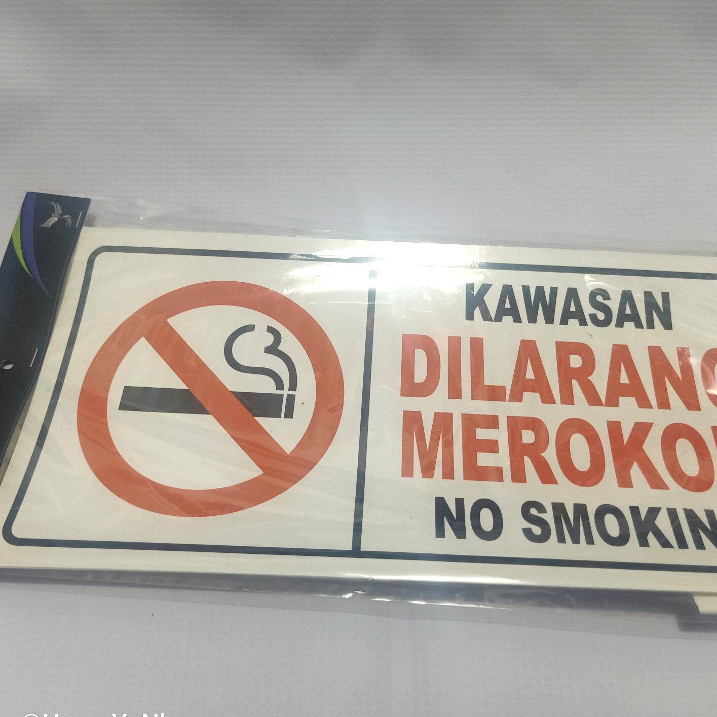 Stiker Rambu Dilarang Merokok 15x20 | Lazada Indonesia