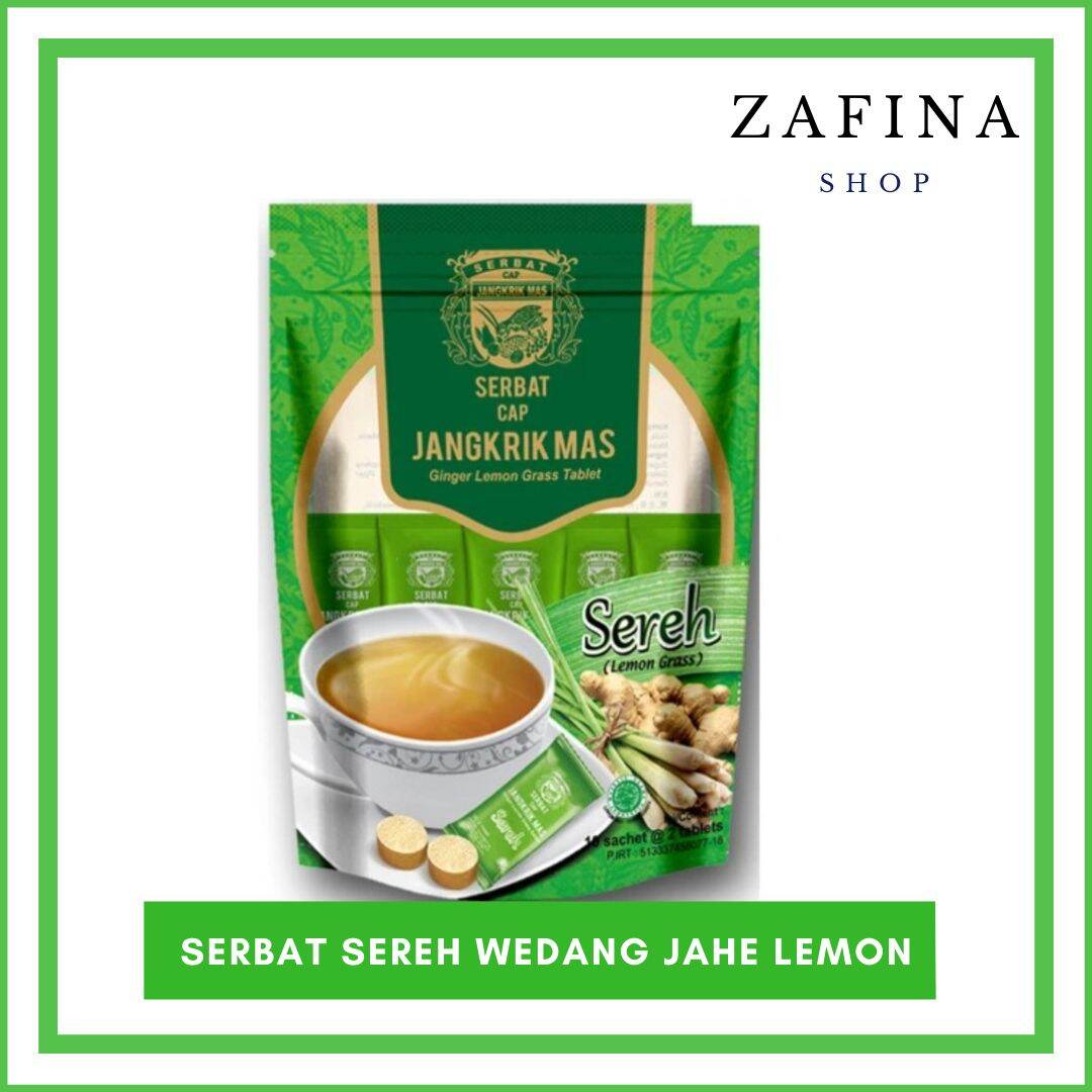 Serbat Sereh Jangkrik Mas Wedang jahe lemon Grass Ginger Drink | Lazada ...