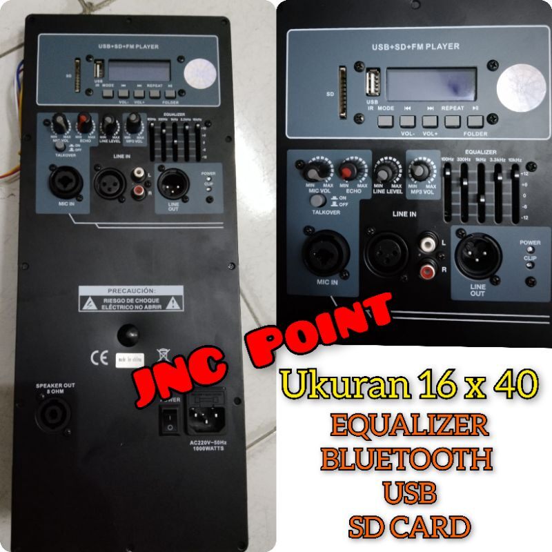 Mesin Kit Power Kit Aktif 500 WATT USB Bluetooth ECHO Equalizer 16x40 ...