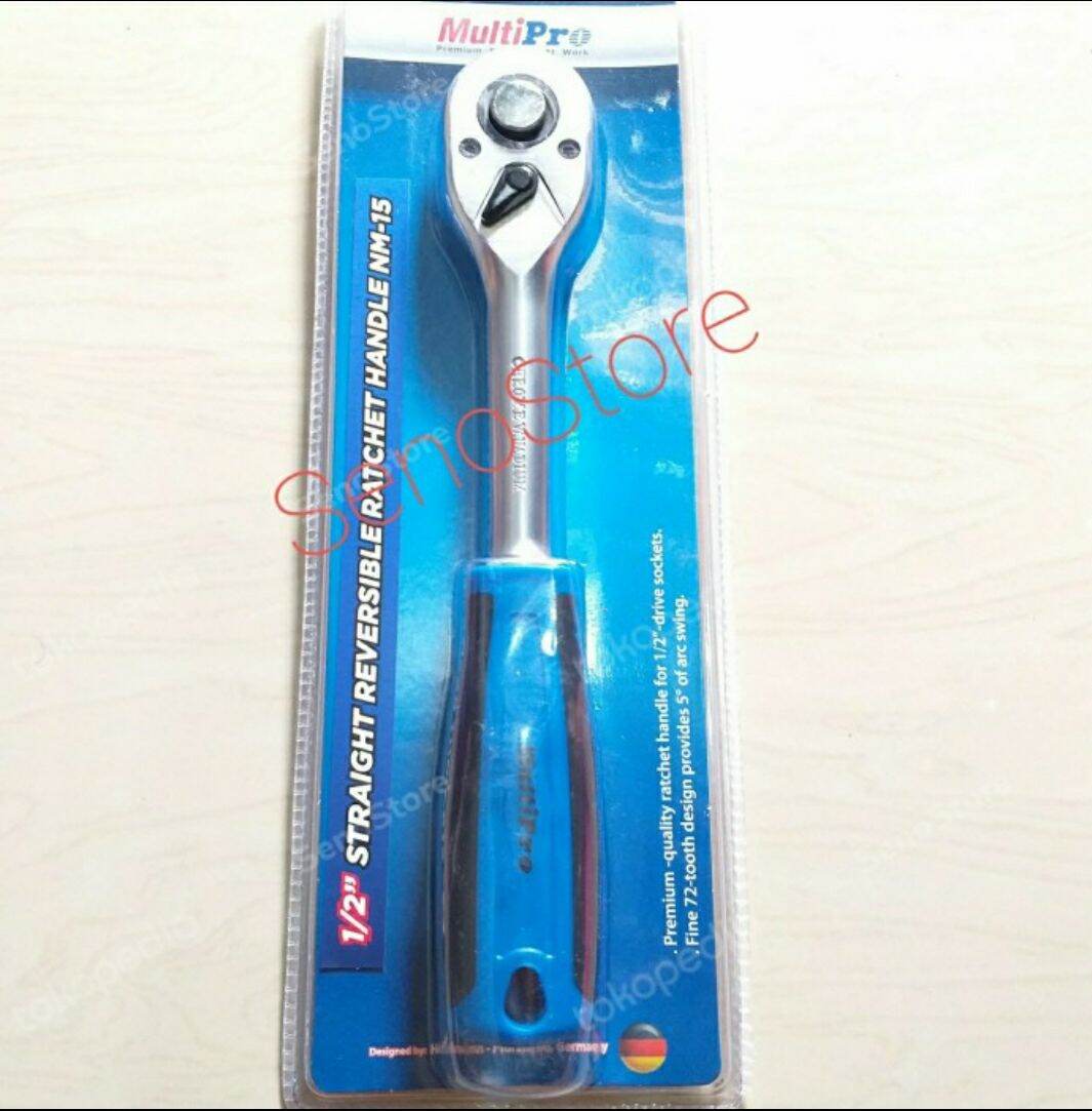 MULTIPRO Gagang racet ratchet rachet besi atau karet 1/2 x 10" krek ...