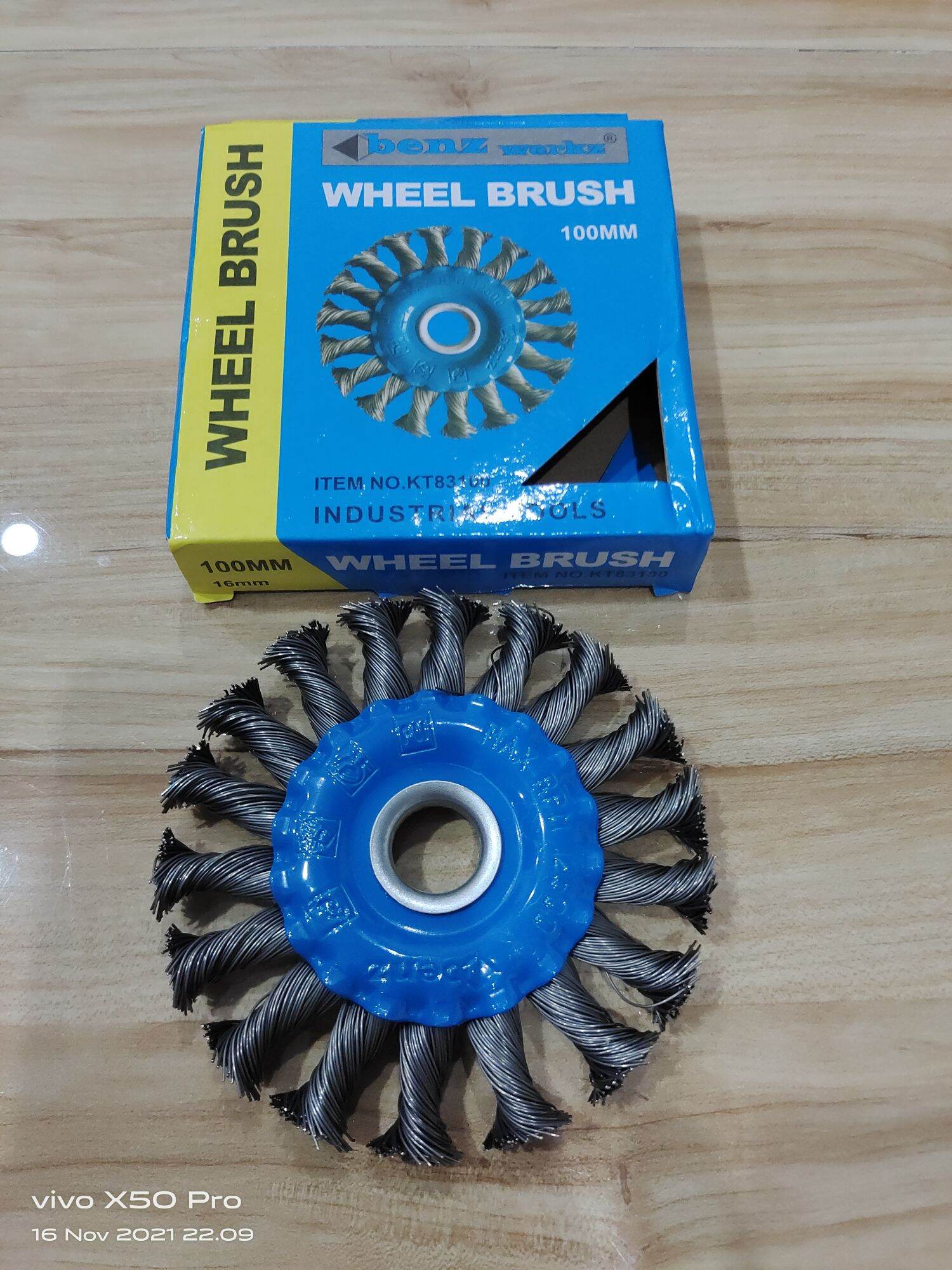 sikat piring 4" kepang Benz / sikat bulat 4" kepang benz | Lazada Indonesia