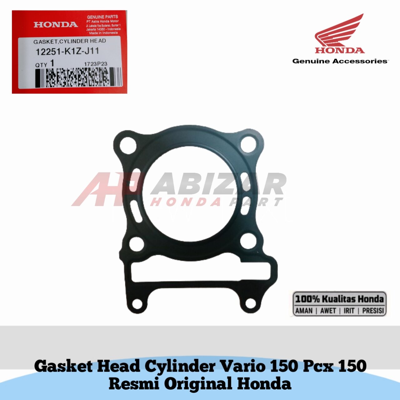 12251-K1Z-J11 Gasket Head Cylinder Pcx 160 Vario 160 Adv 160 Resmi Original Honda | Lazada Indonesia