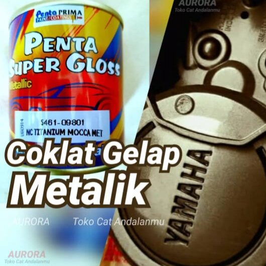 CAT DUCO PENTA NC METALLIC TITANIUM MOCCA - COKLAT TUA GELAP METALIC ...