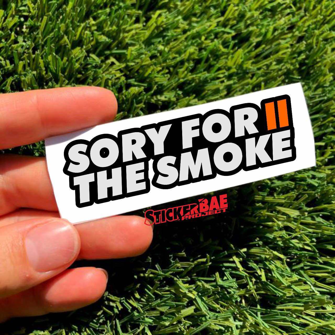 Stiker motor sory for the smoke stiker kata kata viral ukuran di ...
