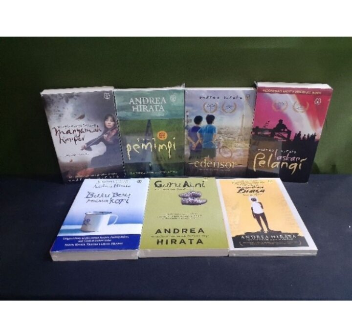 Paket 7 Buku Andrea Hirata Maryamah karpov - Sang pemimpi - Orang orang ...