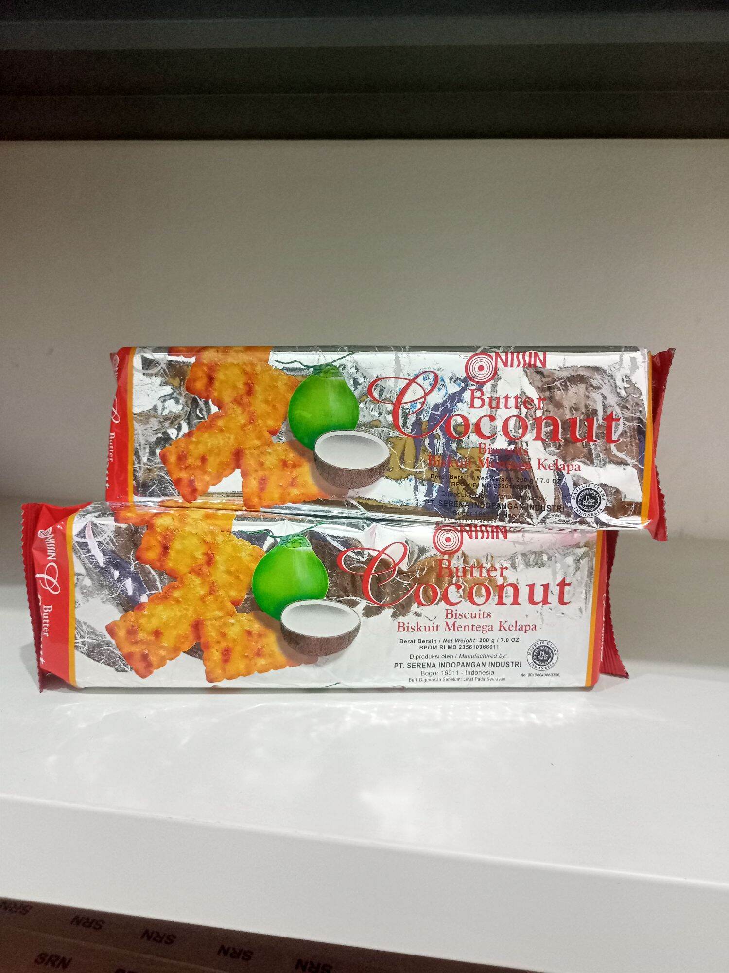 BISKUIT RASA MENTEGA KELAPA / BUTTER COCONUT ORIGINAL / 200 GR / NISSIN ...