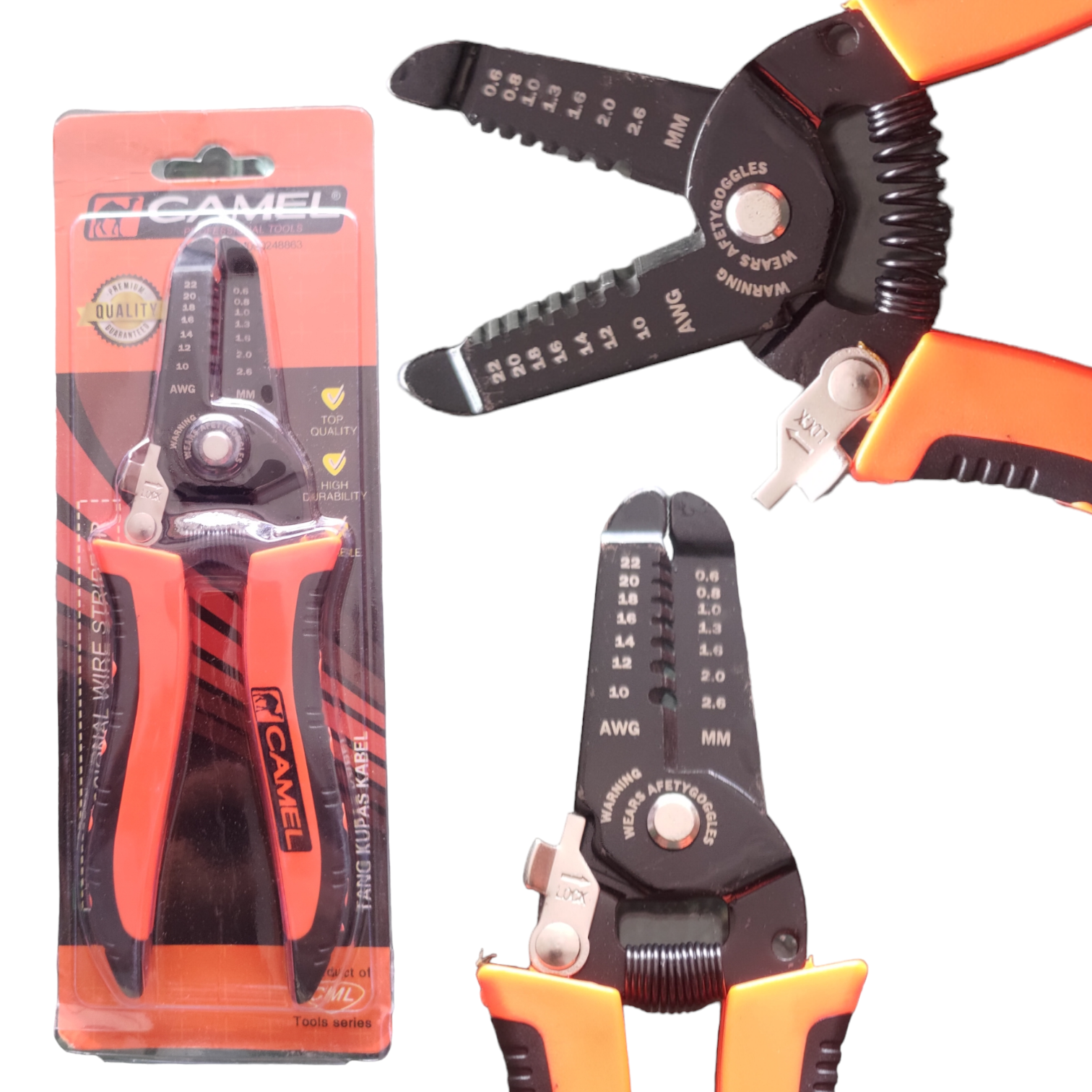 CAMEL Tang Crimping Cutter Potong Kabel Listrik Multifungsi AWG Wire ...