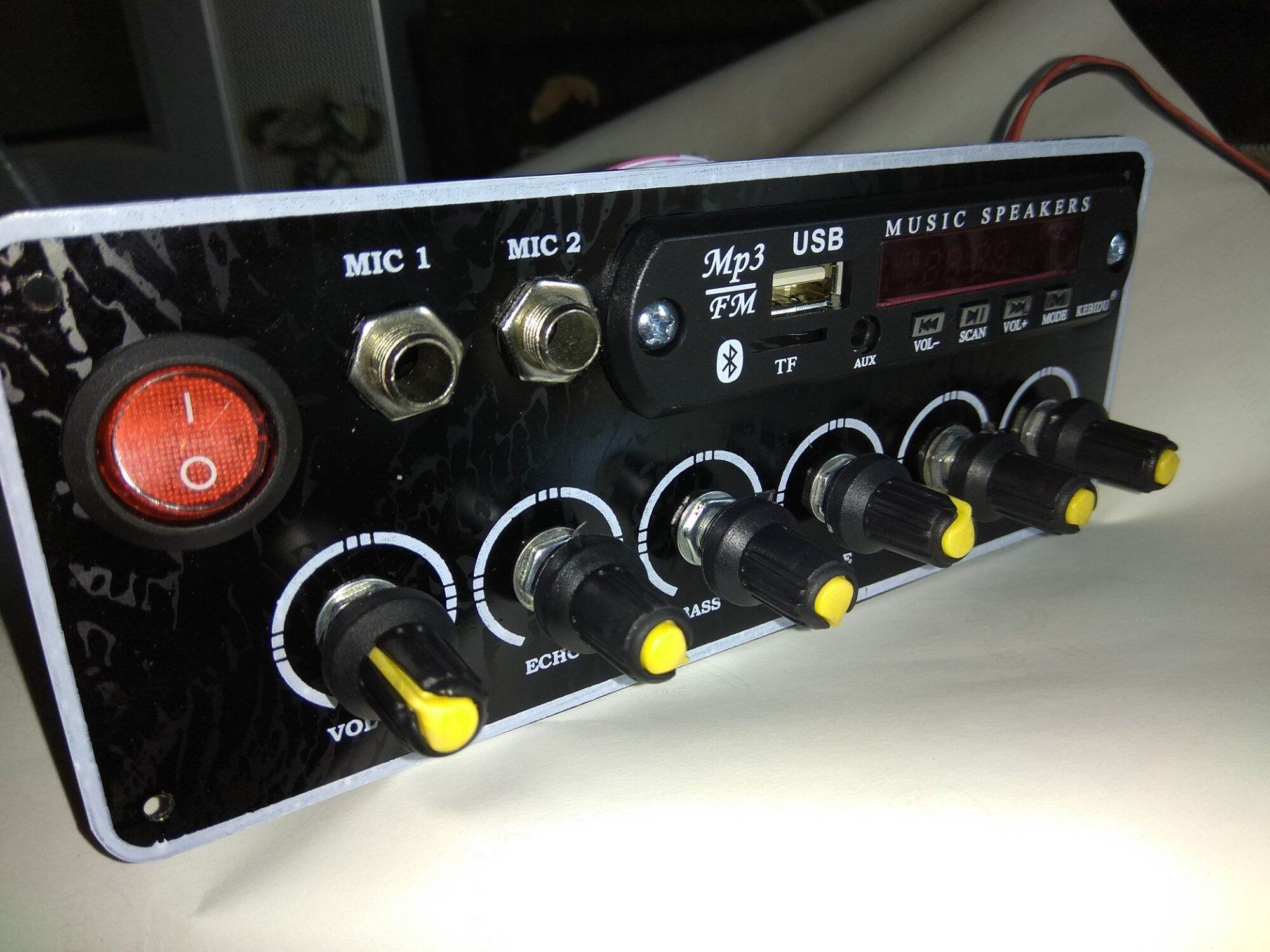 Kit ampli mono aktif speaker Tip 2955/3055 ORI lengkap echo dan filter ...