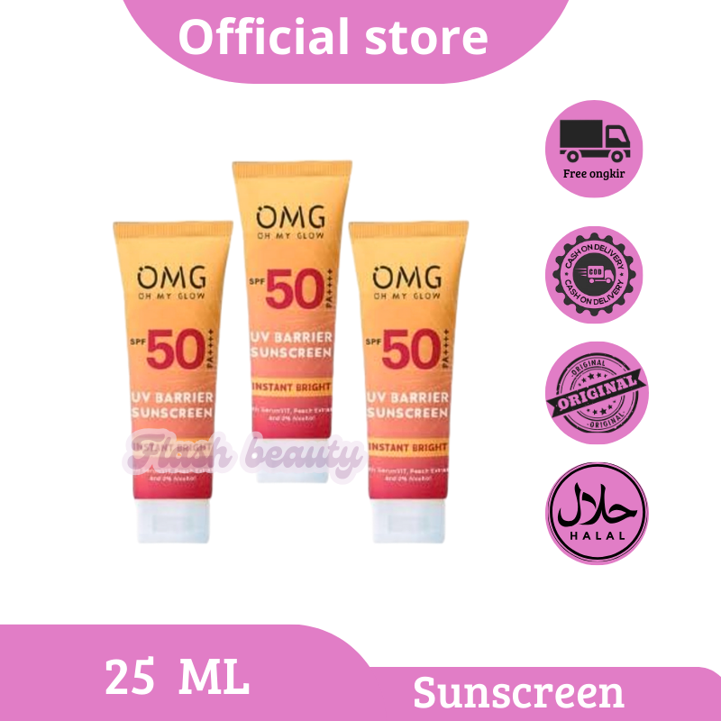 [FLASH] OMG UV BARRIER SUNSCREEN SPF 50 PA++++ 25ML | Lazada Indonesia