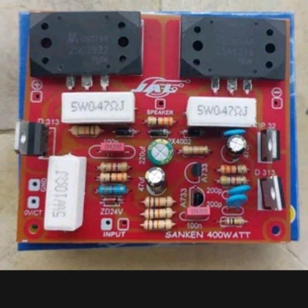 kit Rangkaian modul power amplifier mono Sanken dahsyat 400watt power ...