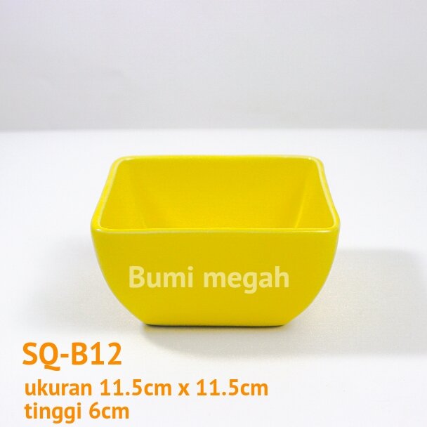 Mangkok persegi keramik / Square Bowl 11.5cm SQ-B12 3pcs by Indo ...