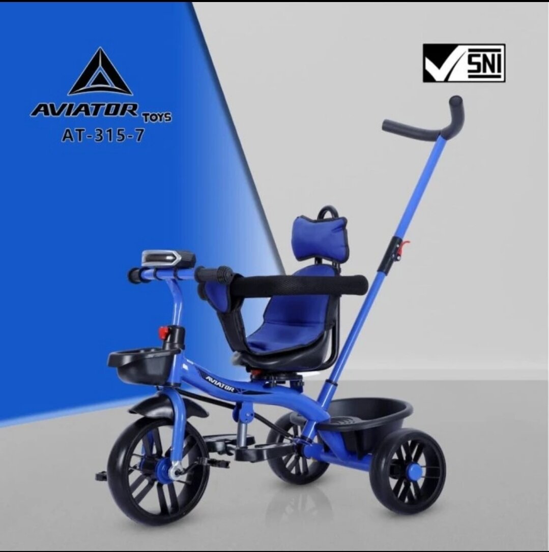 Stroller Sepeda Anak Roda Tiga Aviator AT-315-7 Tricycle AT315-7 AT 315 ...
