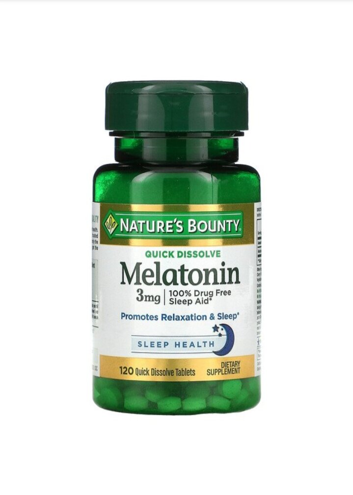 nature's bounty melatonin 3mg 120.tablet obat penenang tidur | Lazada ...