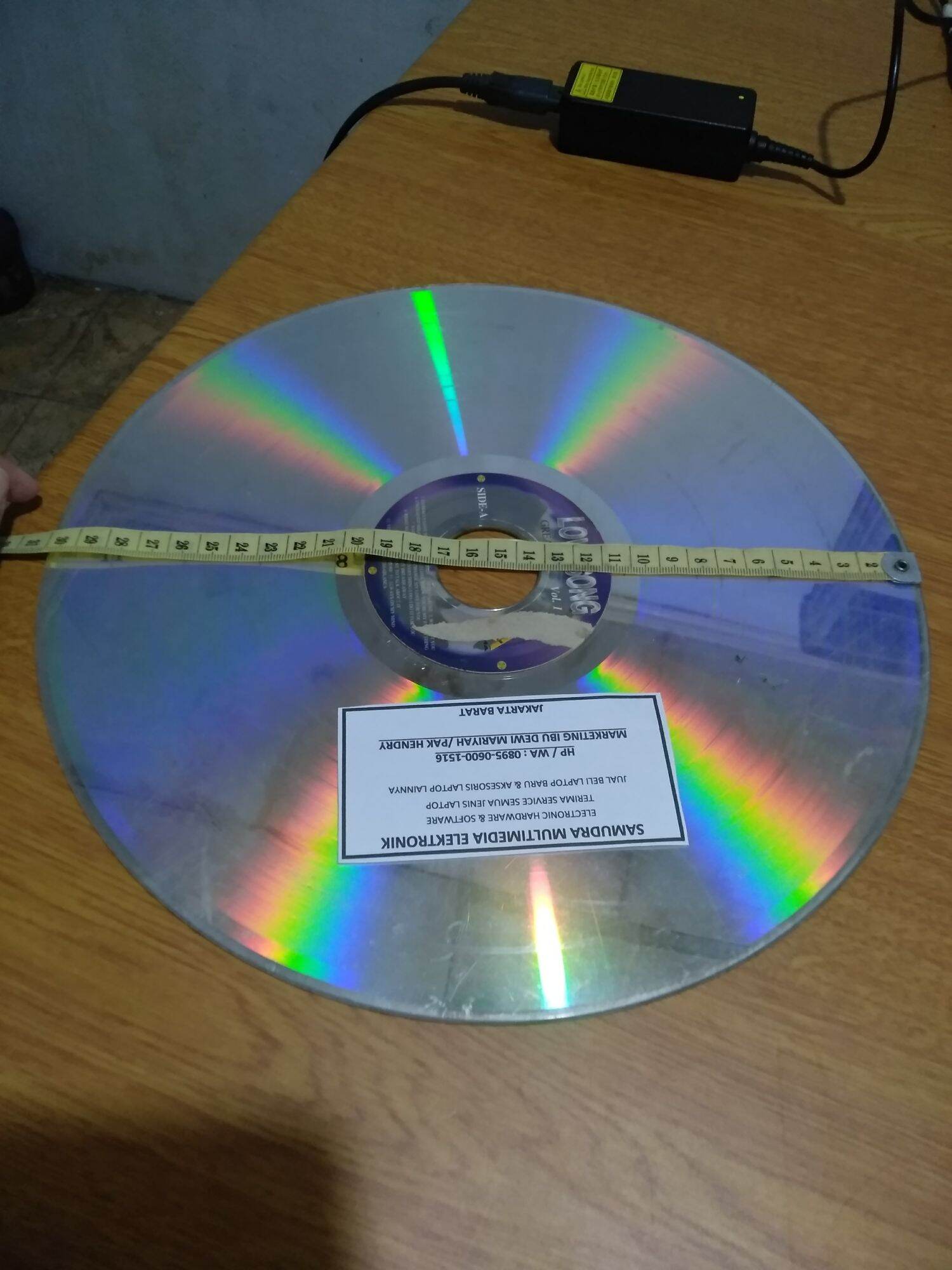 laser disc piringan ukuran besar untuk CD DVD karaoke cek foto | Lazada ...