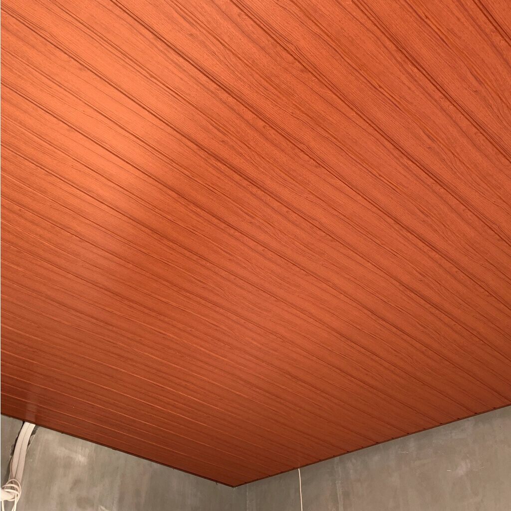 Plafon PVC motif papan coklat | Lazada Indonesia