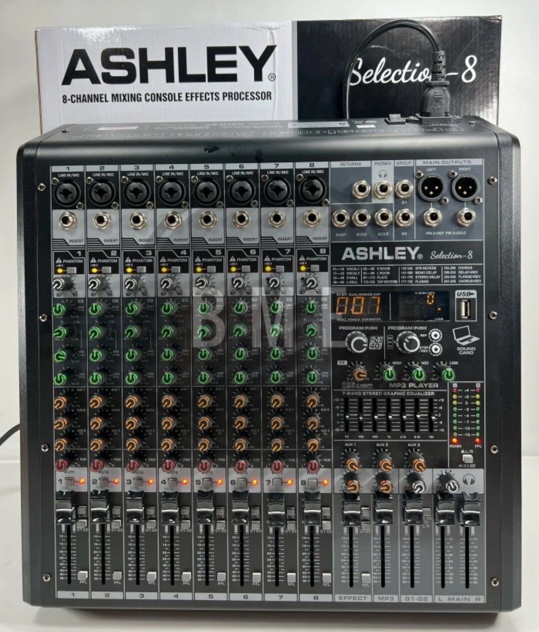 Mixer Ashley 8 Channel Selection-8 bluetooth USB Equalizer Original | Lazada Indonesia