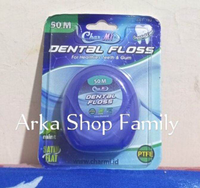 CHARMI Dental Floss Satin Flat Benang Gigi 50m | Lazada Indonesia