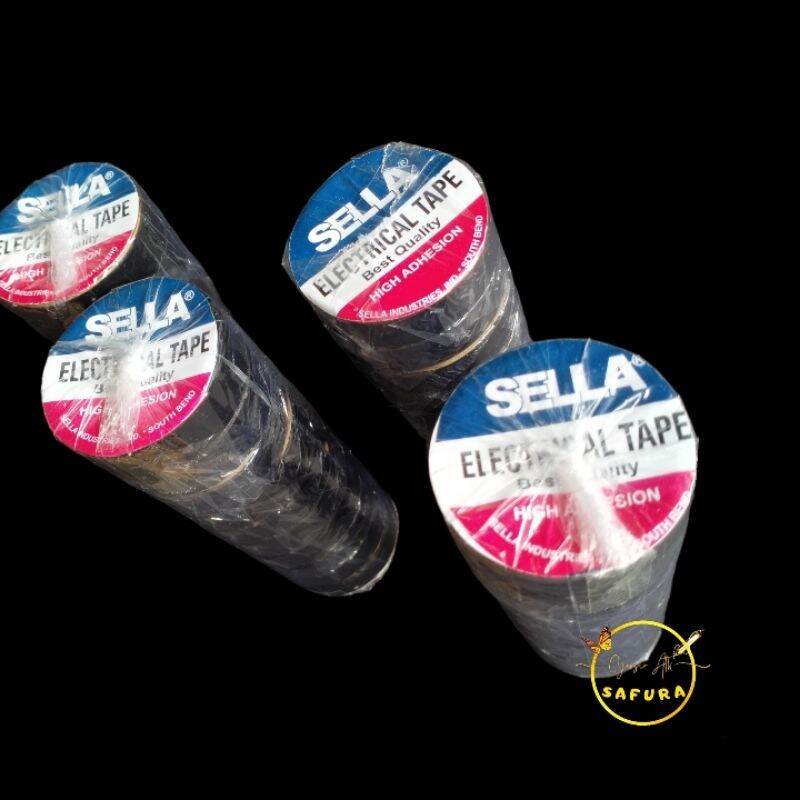 1 slop 10 pcs isolasi slotip lakban hitam merek goldtape - Sella tipis ...