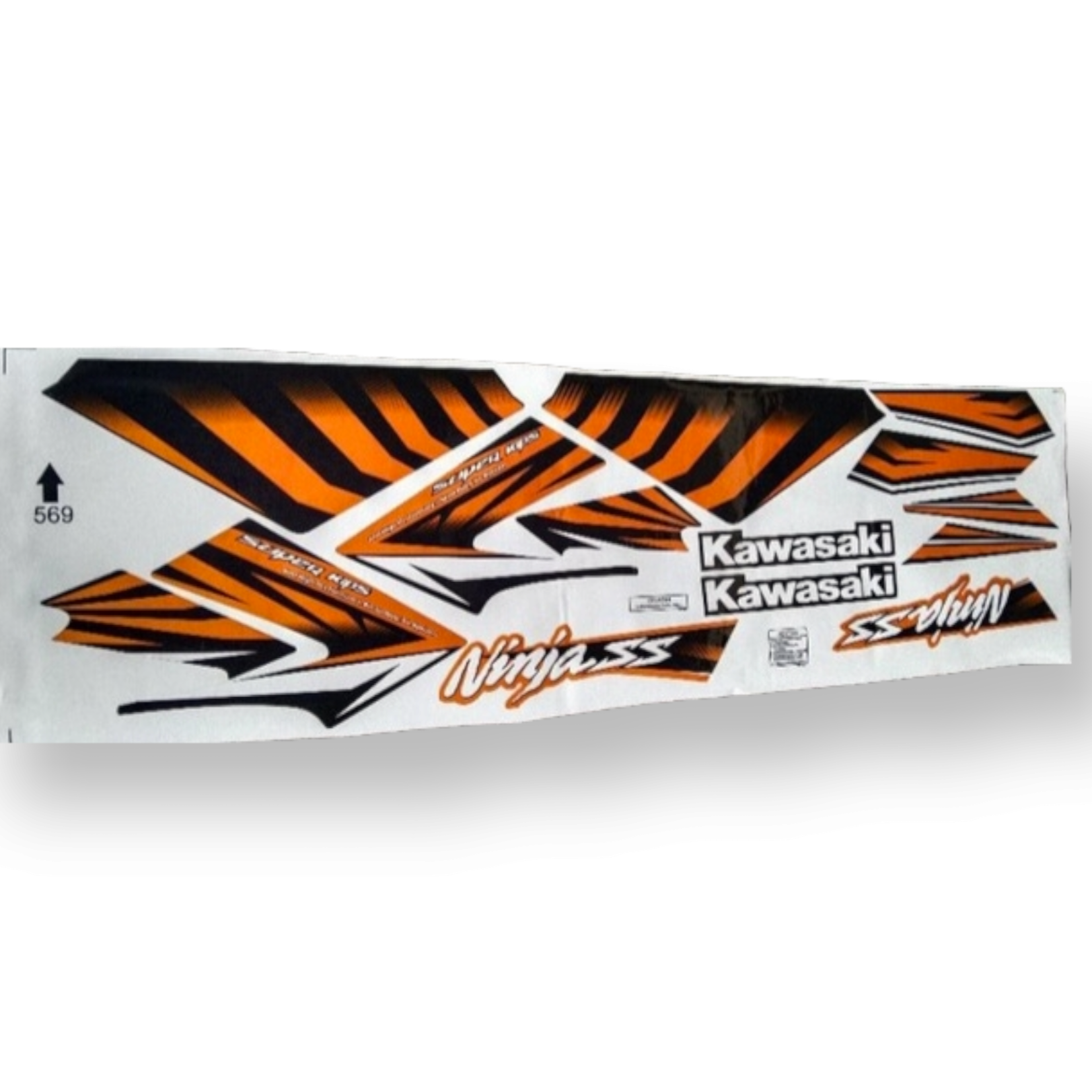 Sticker striping motor kawasaki ninja ss NINJA SS 2014 LIS NINJA ZEBRA ...