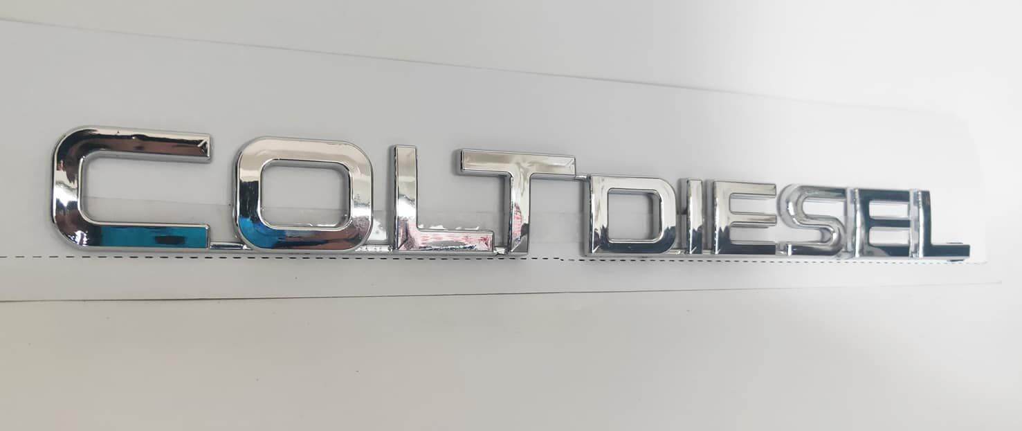 Logo Emblem tulisan COLT DIESEL mobil Canter | Lazada Indonesia