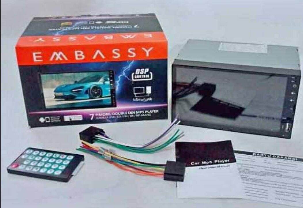 head unit tv double din deklas embasy | Lazada Indonesia