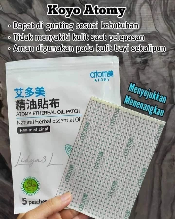 atomy koyo ethereal oil patch 1 sachet 5 lembar | Lazada Indonesia