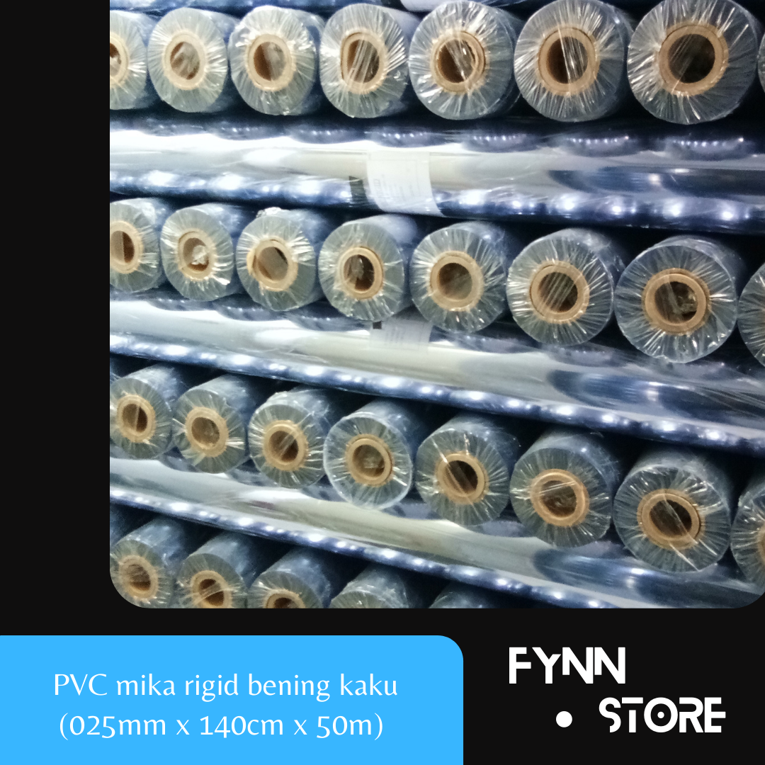 PVC mika bening kaku rigid tebal 0.25 mm x 140 cm x 50 m | Lazada Indonesia
