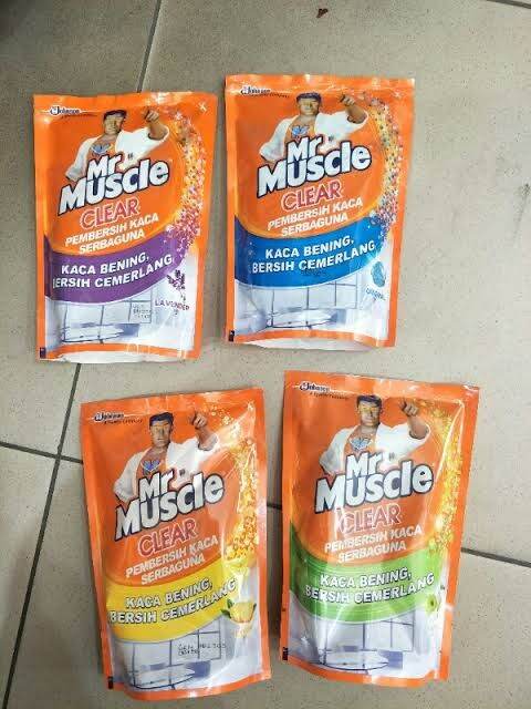 mr muscle clear pembersih kaca refill 440ml | Lazada Indonesia