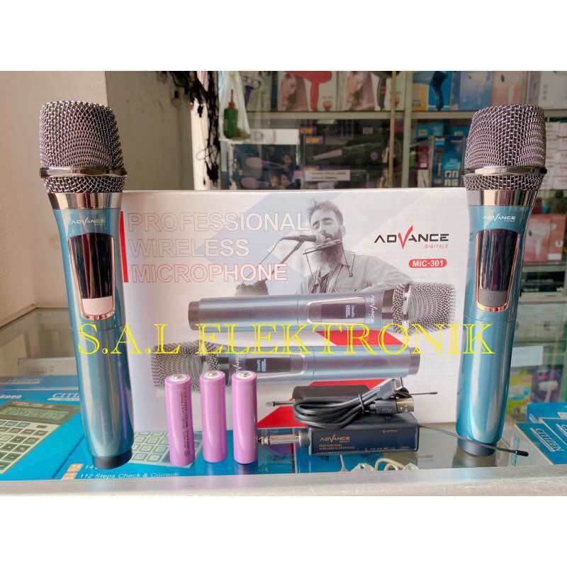 Mic Wireless Advance 301 2 Mic | Lazada Indonesia