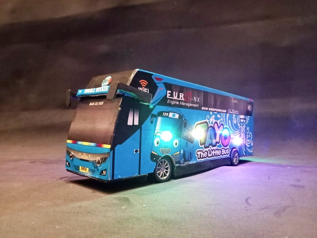 MINIATUR BUS TELOLET/MINIATUE BUS TAYO/MINIATUE BUS FULL VARIASI/BUS ...