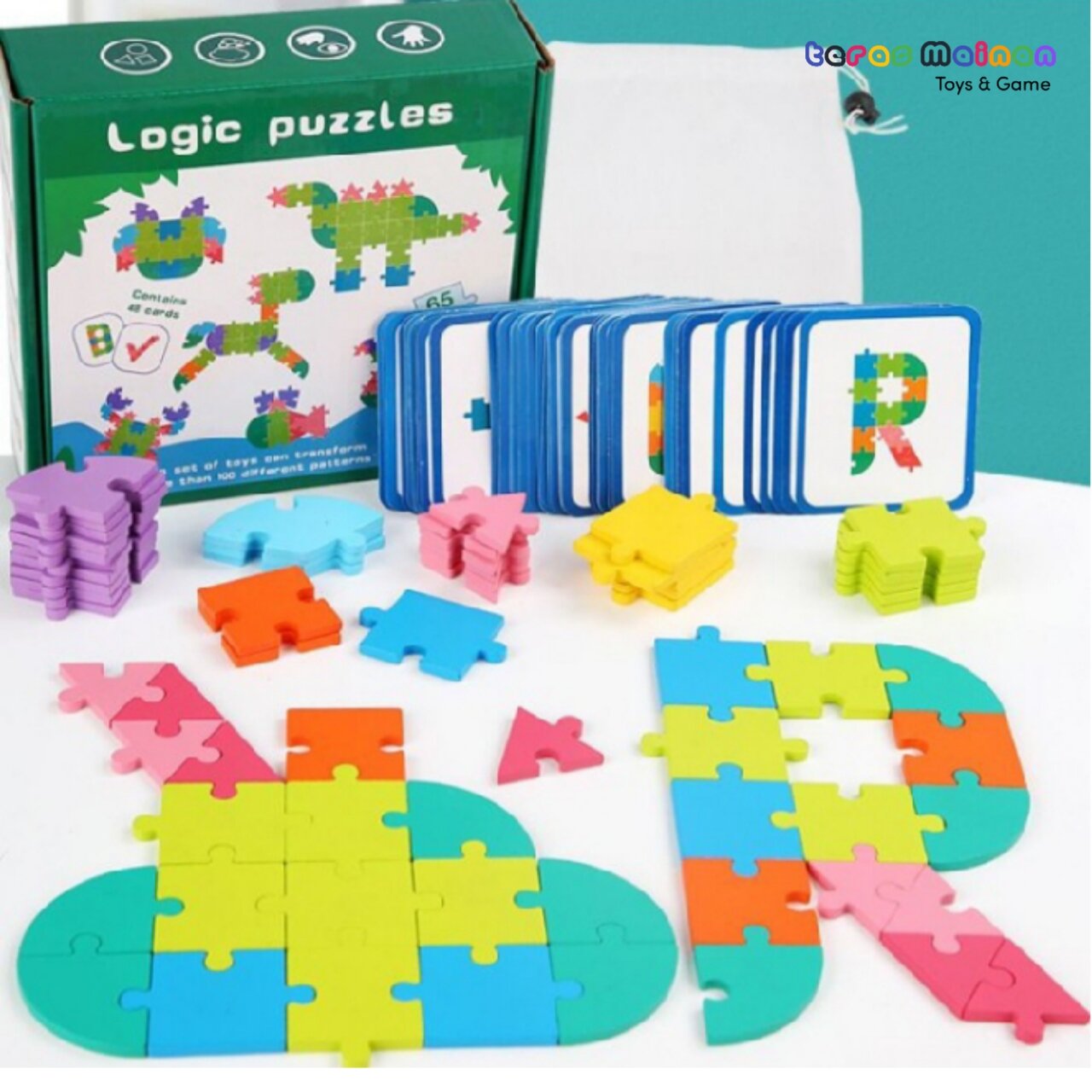 Mainan Edukasi Wooden Logic Puzzle Brain Activity Toys | Lazada Indonesia
